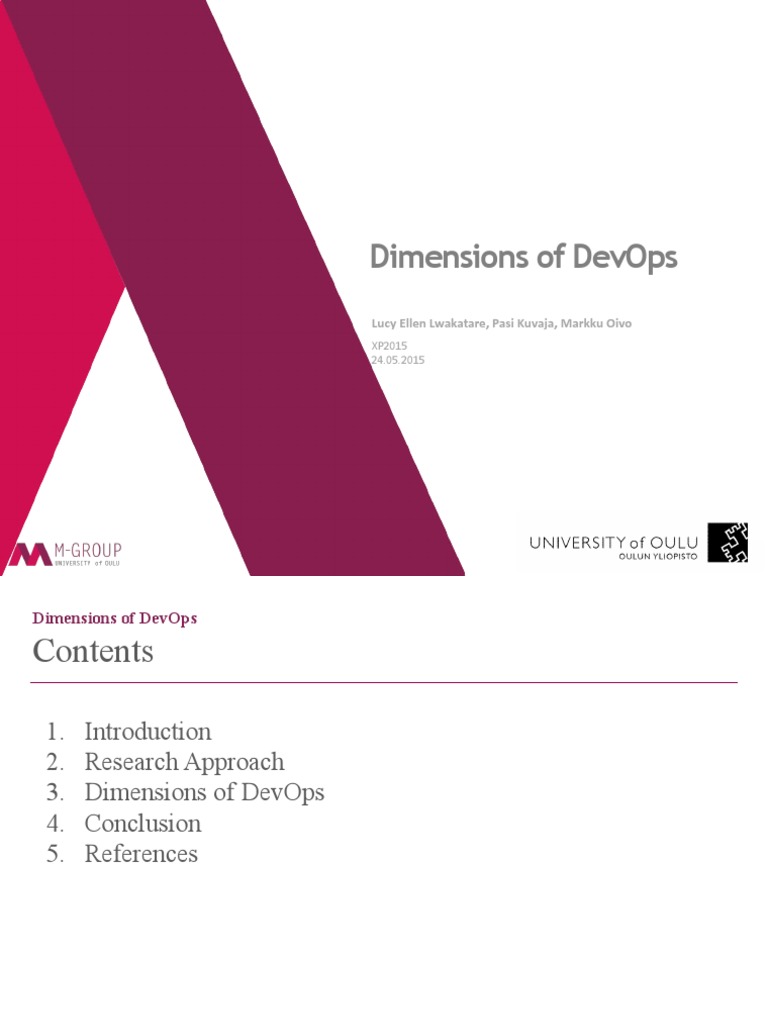 XP2015 Dimensions of DevOps Lwakatare | PDF | Software Development | Information Technology