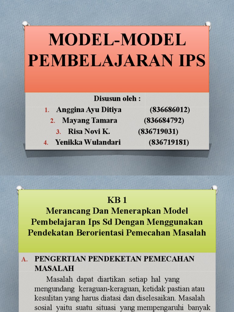 Model-Model Pembelajaran Ips | PDF