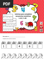 Contar y escribir números del 1 al 10 | PDF
