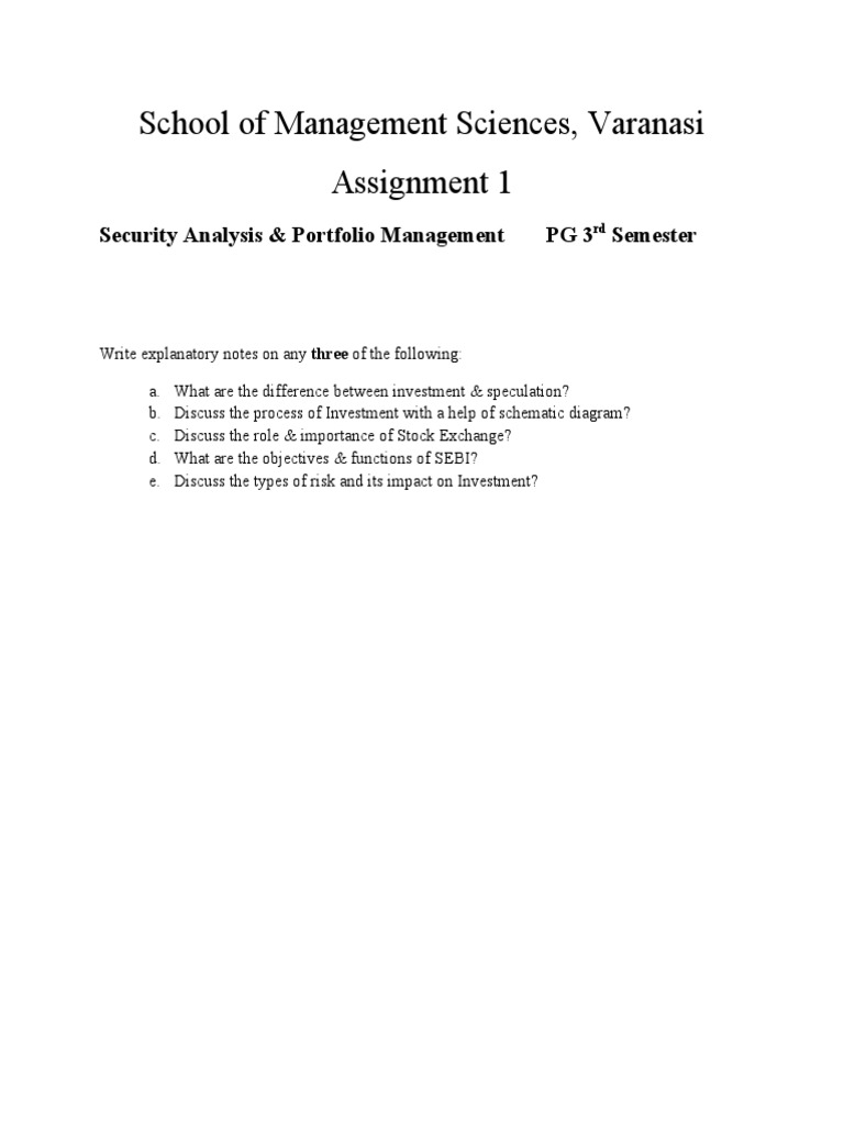 Assignment 1, SAPM, 15.09.2020 | PDF | Computers