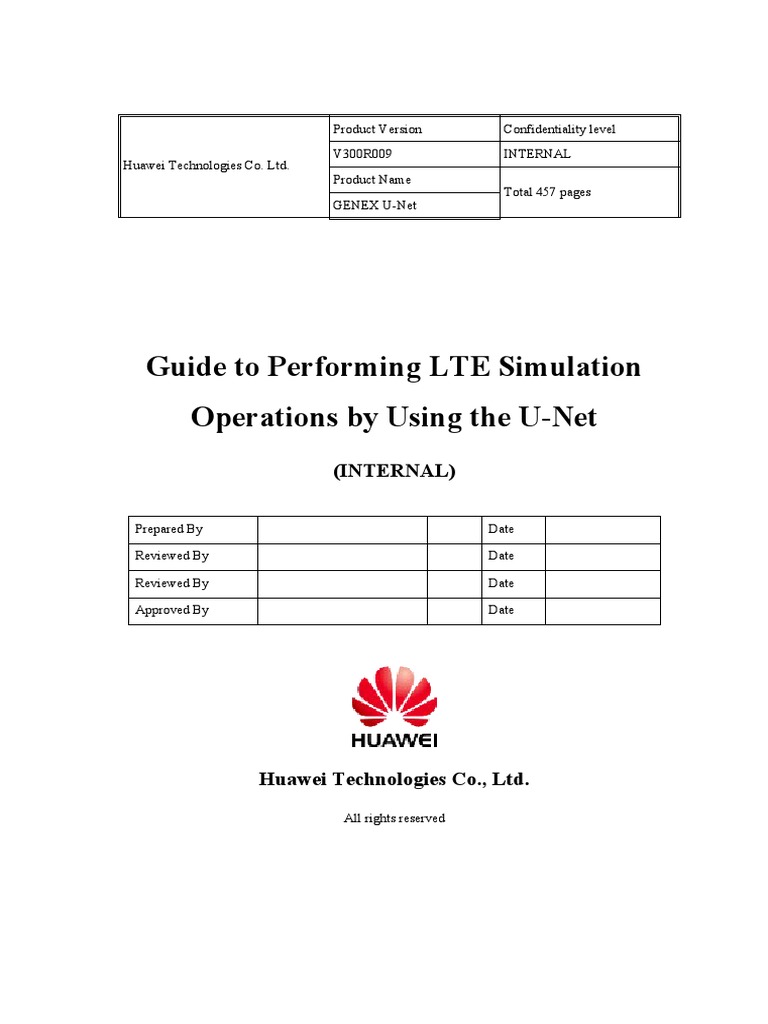 Guide To Performing LTE Simulation Operations by Using The U Net V3R9 ...