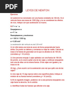 Ejercicios sobre Leyes de Newton | PDF | Las leyes del movimiento de ...