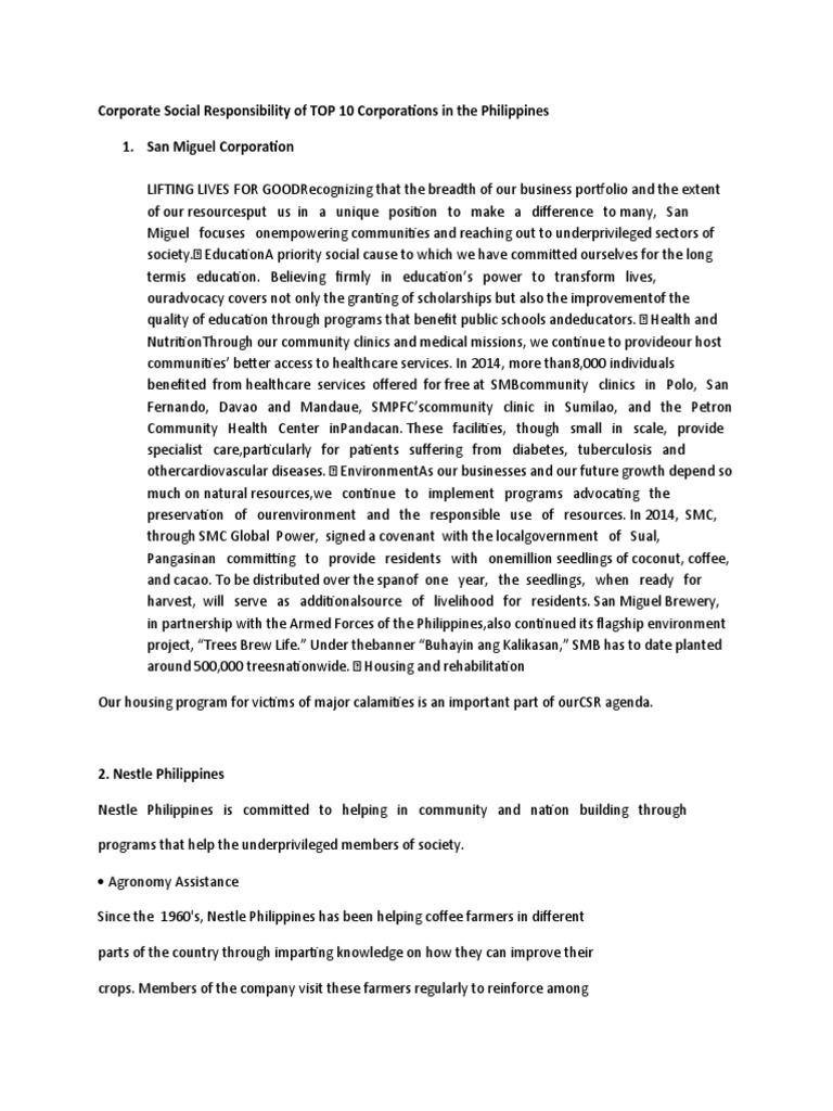 Empowering Communities Through Corporate Social Responsibility ...