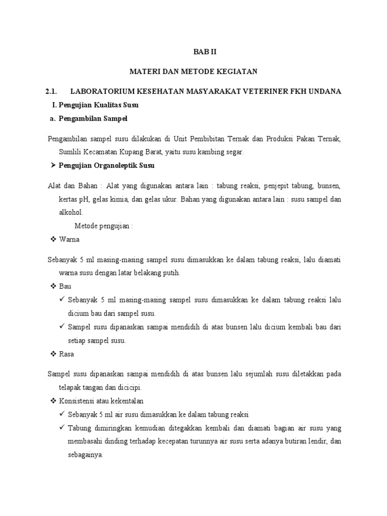 Laporan Kegiatan Laboratorium Kesmavet | PDF