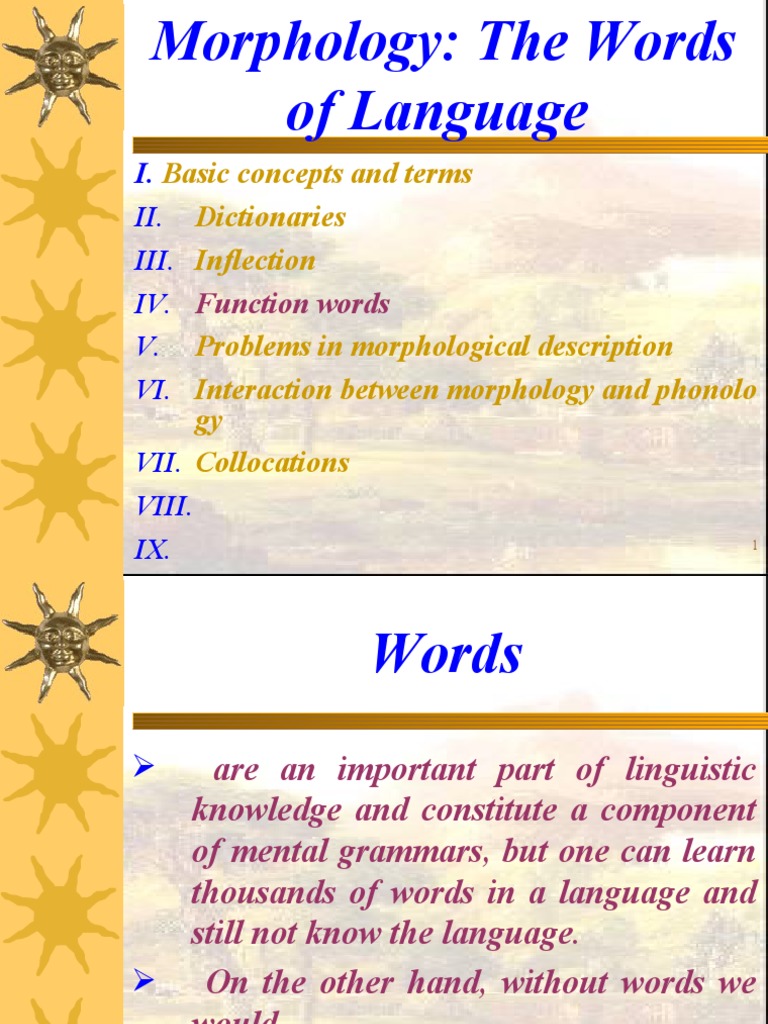 Morphology: An In-Depth Exploration of the Structure and Formation of ...