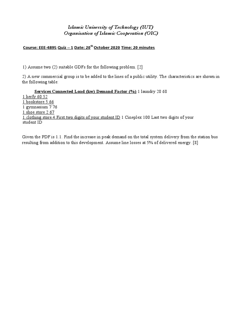 Islamic University of Technology (IUT) Organisation of Islamic ...