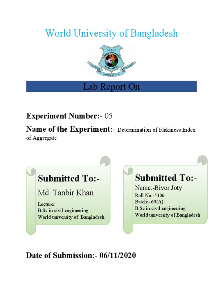 World University of Bangladesh: Lab Report On | PDF | Computers ...