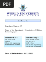 7c5b - Group 1 - Flakiness and Elongation Tests Lab Report | PDF