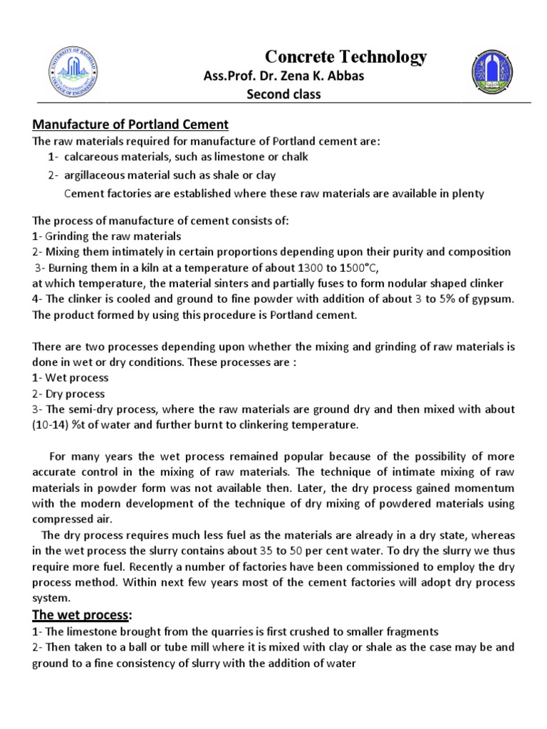 Concrete Technology PDF | PDF | Cement | Concrete