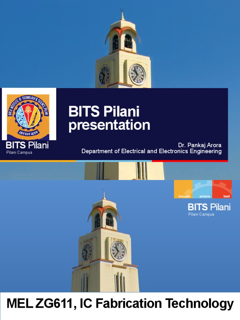 BITS Pilani Presentation | PDF | Integrated Circuit | Electronic Circuits
