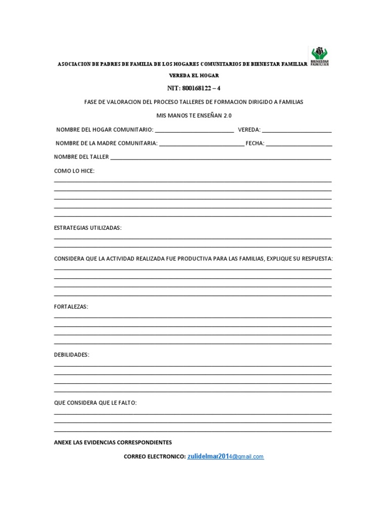 Asociacion de Padres de Familia de Los Hogares Comunitarios de ... Asociacion de Padres de Familia de Los Hogares Comunitarios de ...