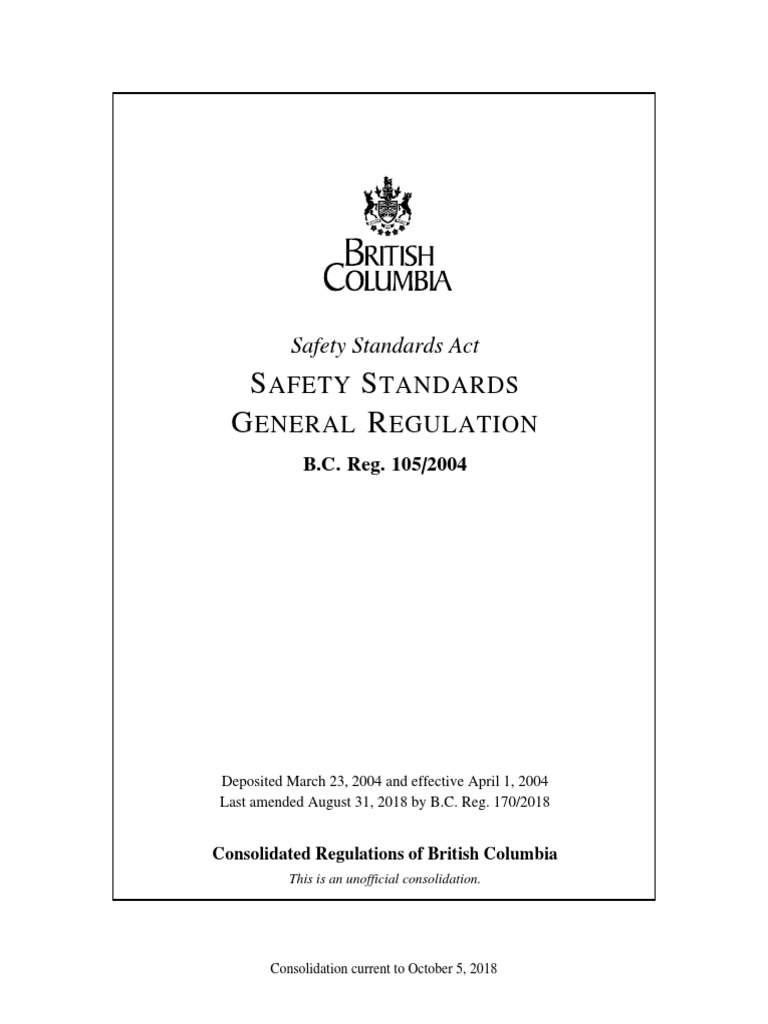 Safety Standards | PDF | Safety | Regulatory Compliance