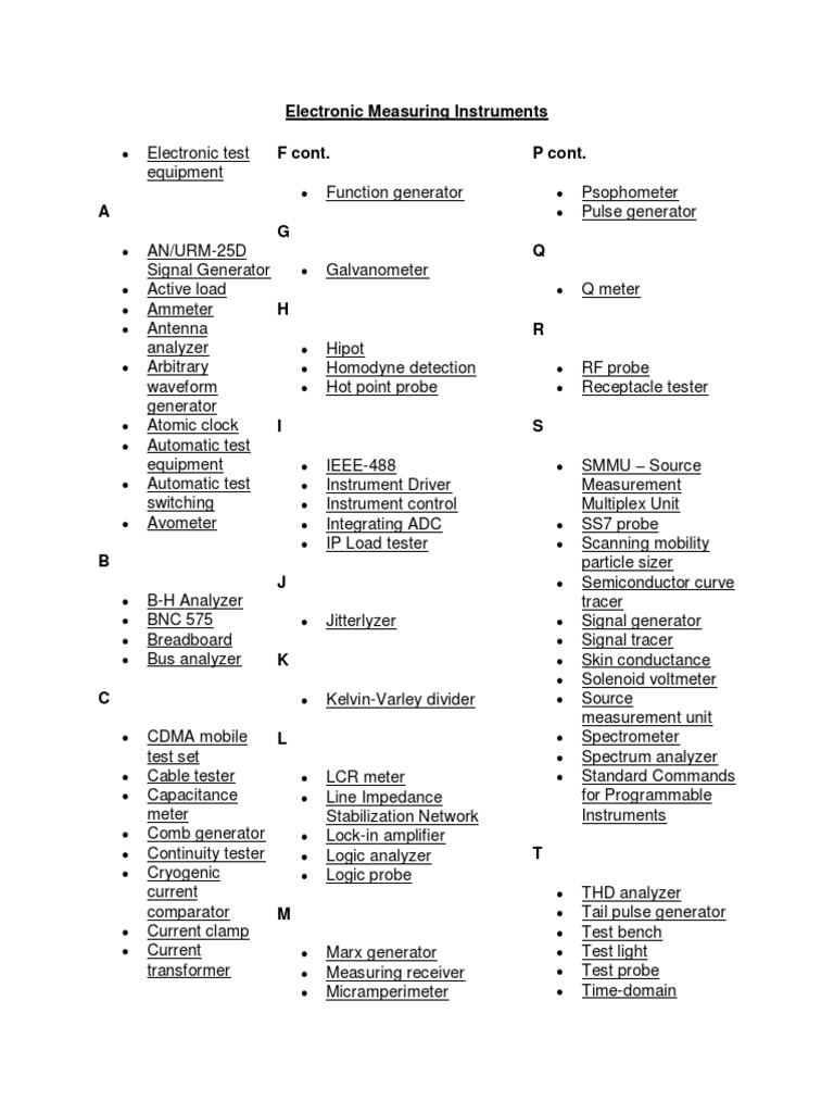 Electronic Measuring Instruments | PDF | Radio | Electrical Engineering