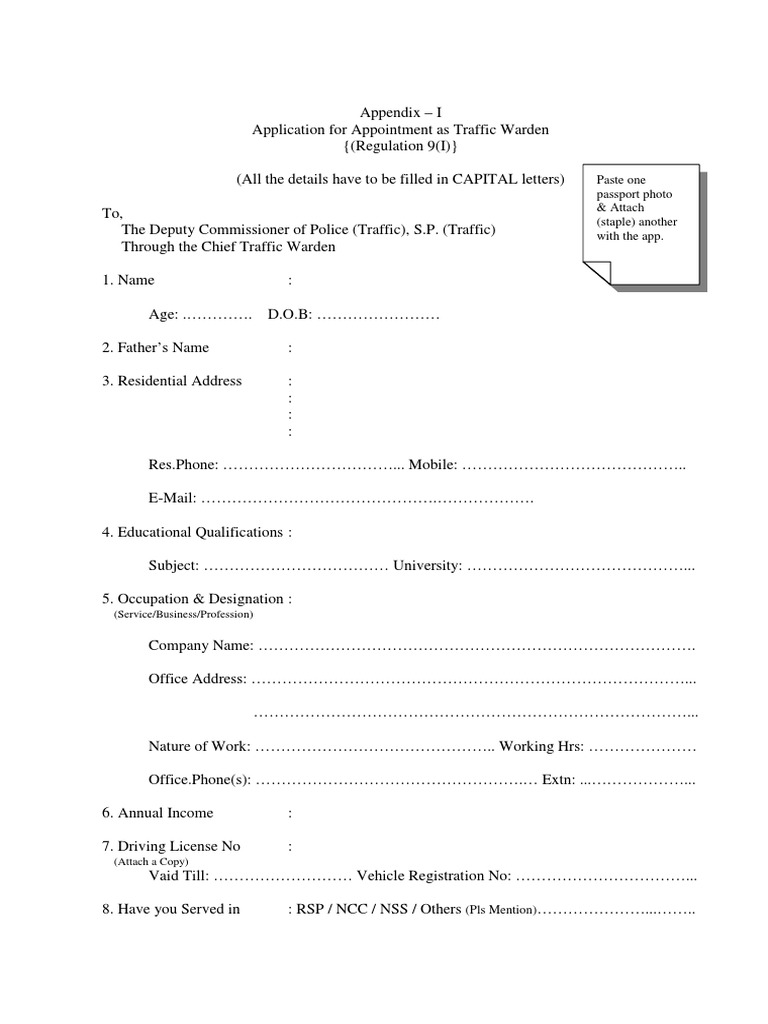 Paste One Passport Photo & Attach (Staple) Another With The App | PDF ...