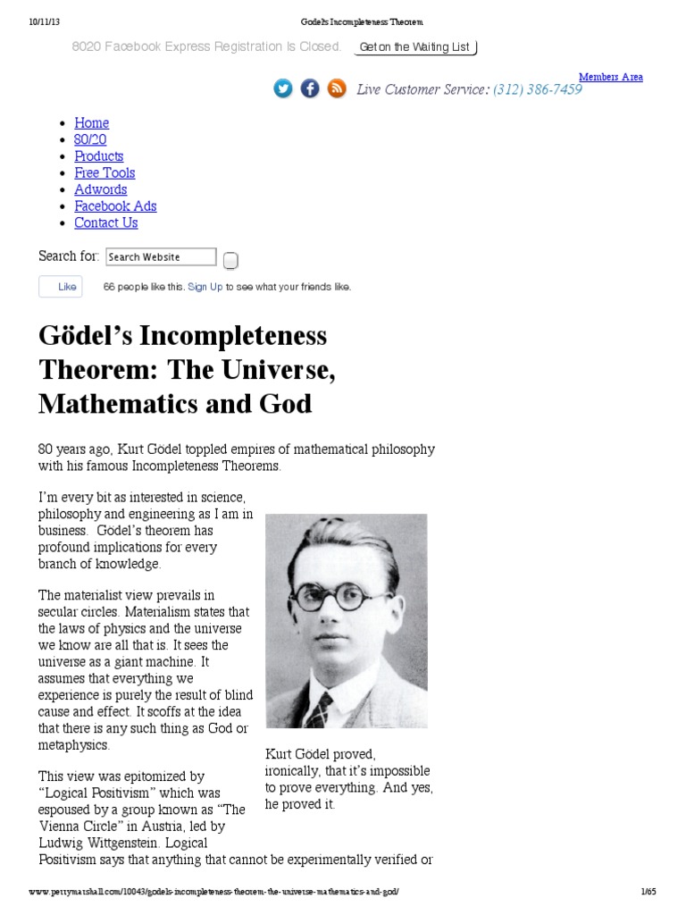 04 Marshall Godel's Incompleteness Theorem | PDF | Axiom | Mathematical ...