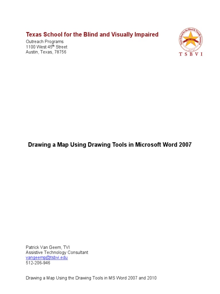 Drawing Maps With MS Word 2007 and 2010 | PDF | Menu (Computing) | Drawing