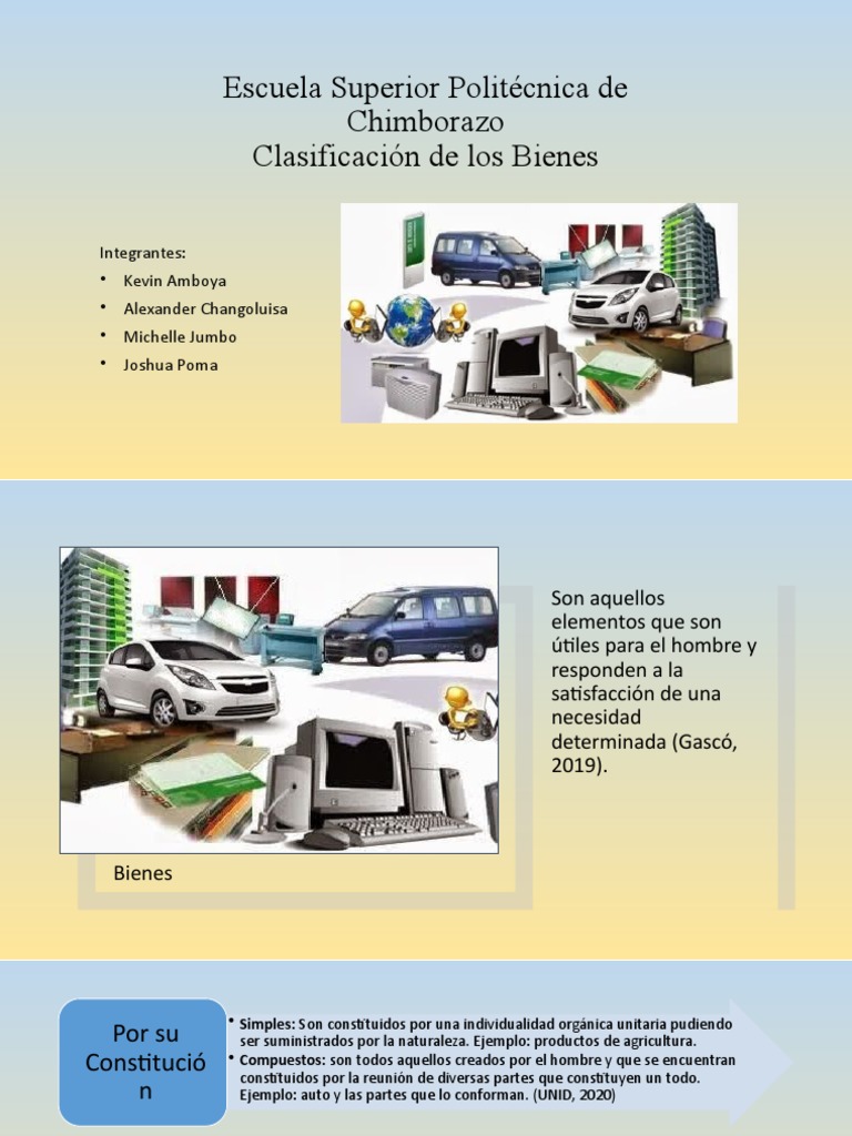 Clasificación de Los Bienes | PDF | Bienes | Economias