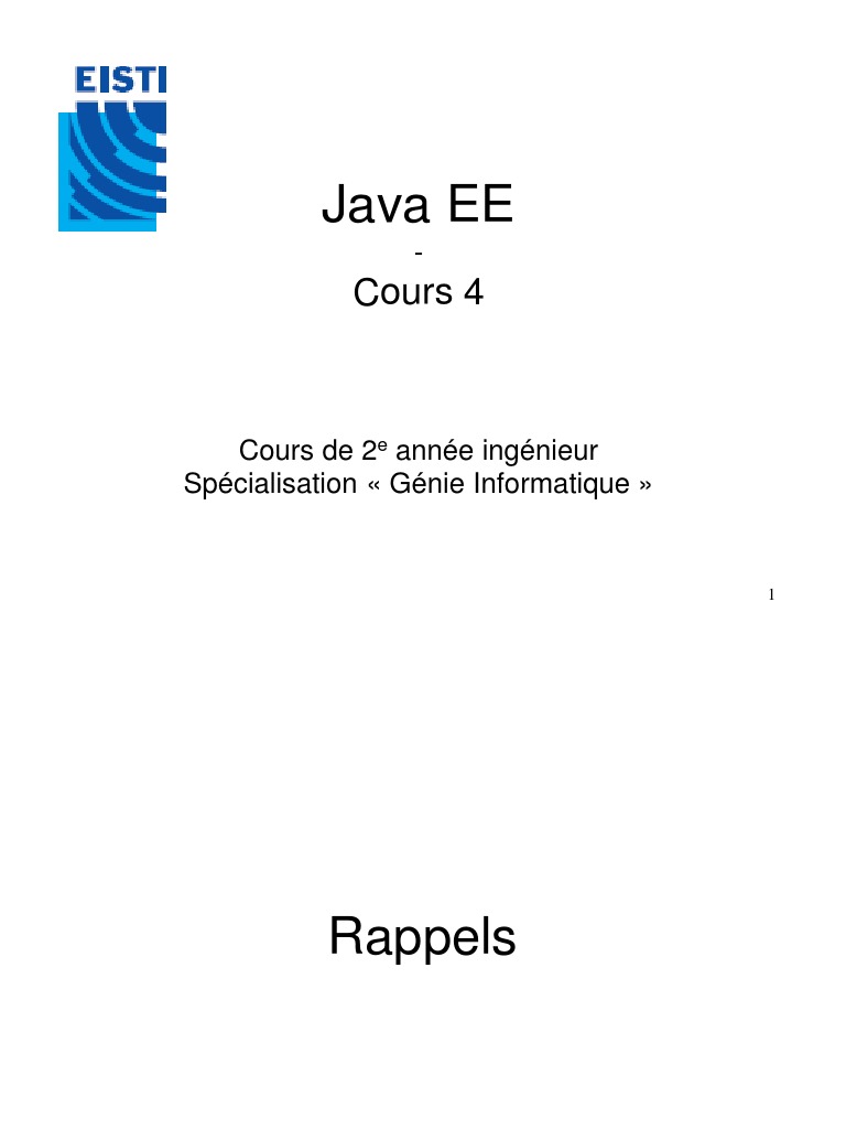 Introduction aux JSP et Servlets en Java EE | PDF | Plateforme Java ...