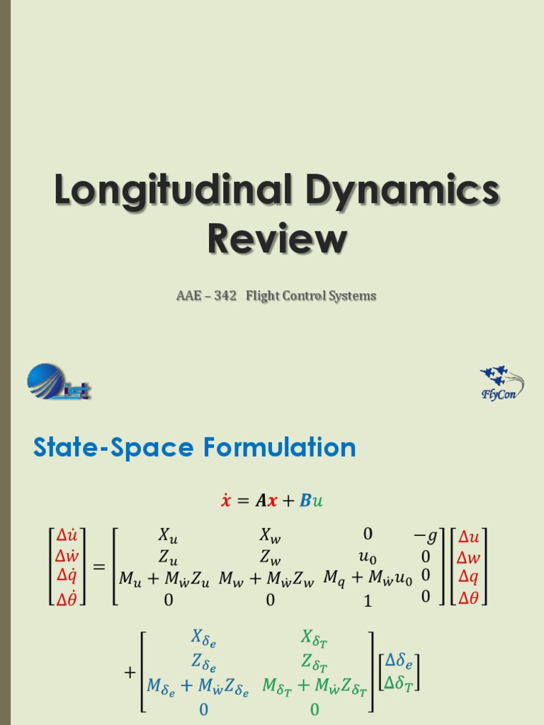 Part 3A - Longitudinal Dynamics Review PDF | Download Free PDF ...