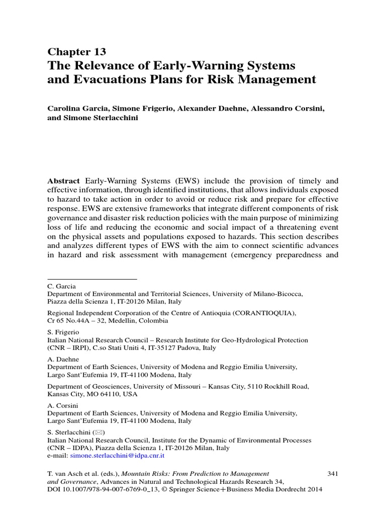 Mountain - Risk - Bookch13 The Relevance of Early-Warning Systems ...