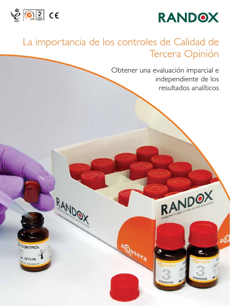 CCI-Control 3 Opinion - RANDOX PDF | PDF | Reactivo | Laboratorios