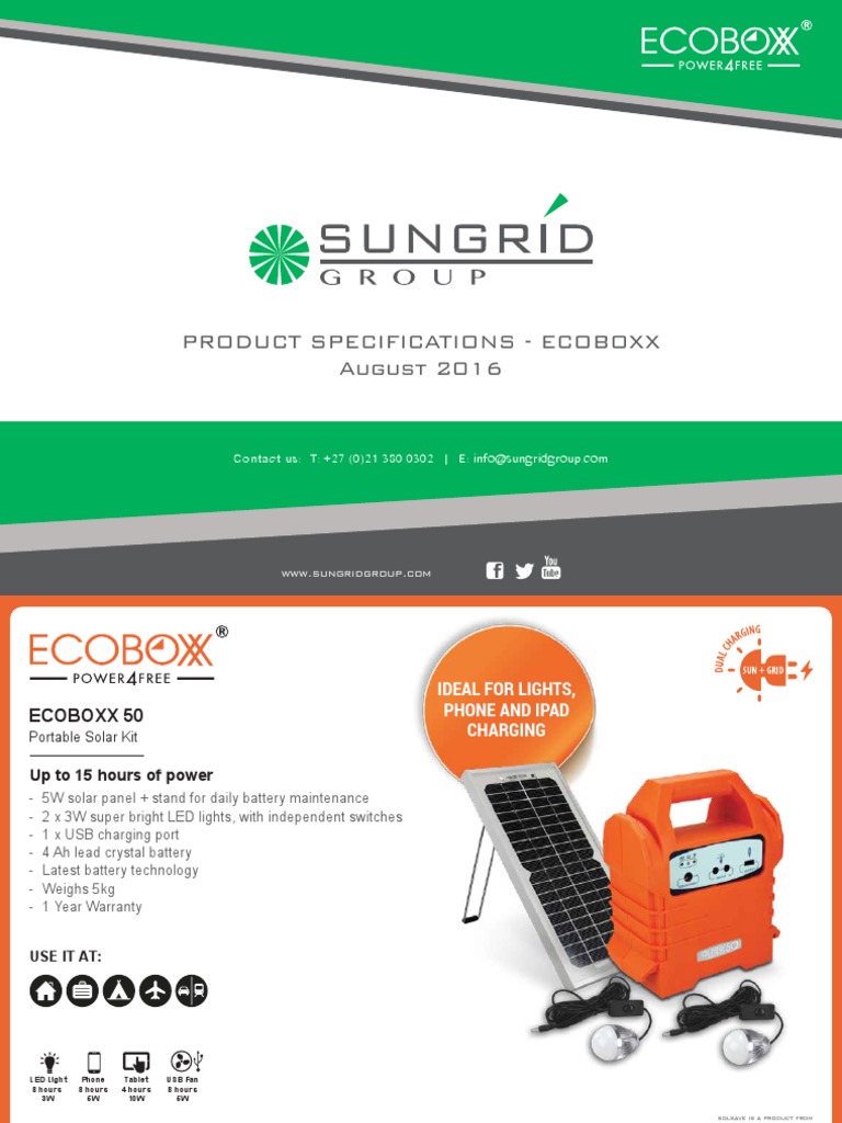 Ecoboxx Catalog - 2016 2 | PDF | Battery Charger | Power Inverter