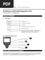 PH Meter Operating and Calibration Final | PDF | Ph | Calibration