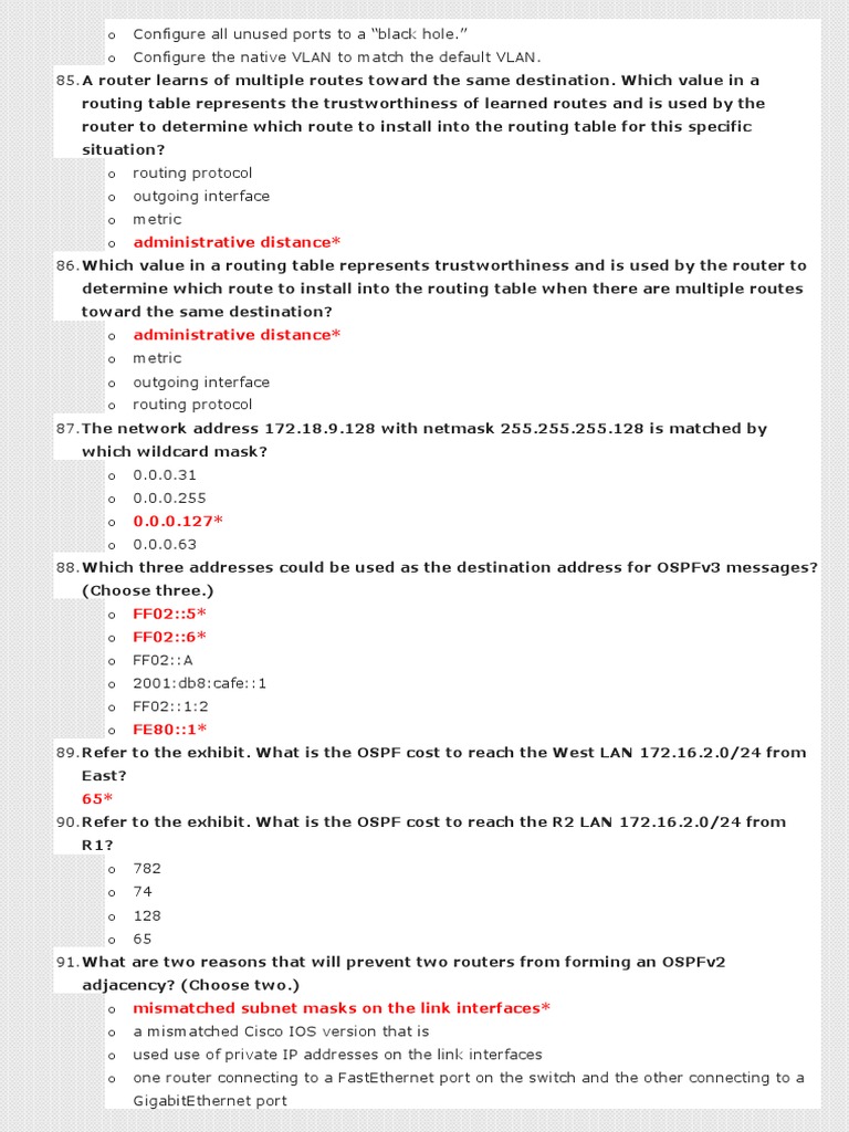 CCNA 2 v6.0 Final Exam Answers 2018 - Routing & Switching Essentials-46-48 | PDF | Router ...