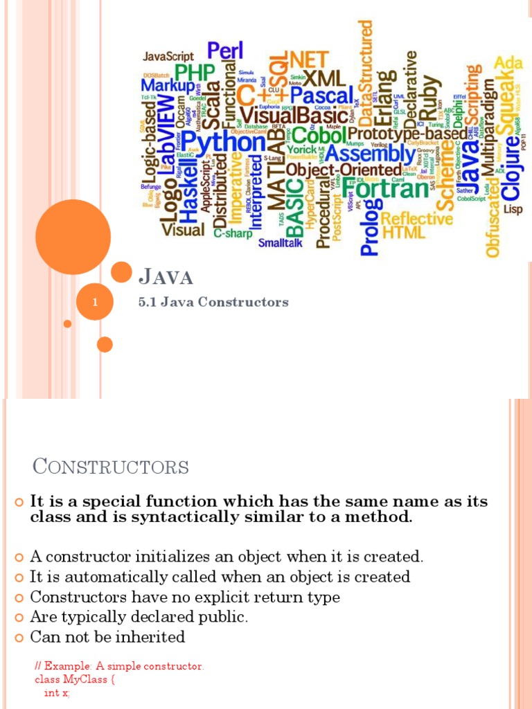 Java - 5.1 Constructors PDF | PDF | Constructor (Object Oriented ...