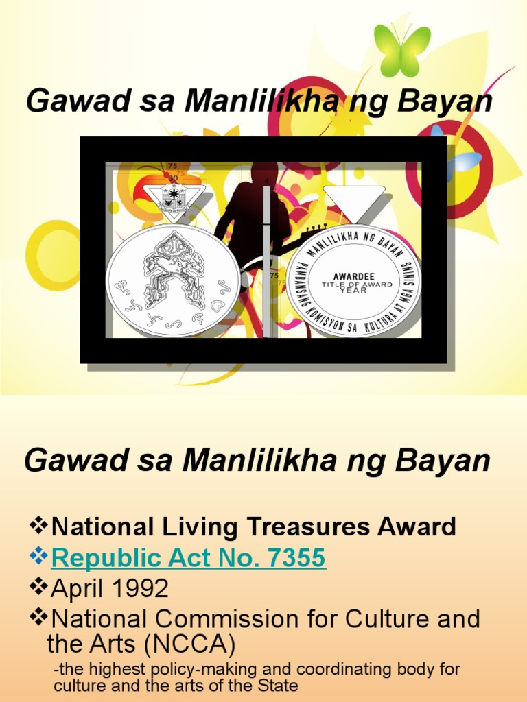 Gawad sa Manlilikha ng Bayan Award | PDF | Philippines