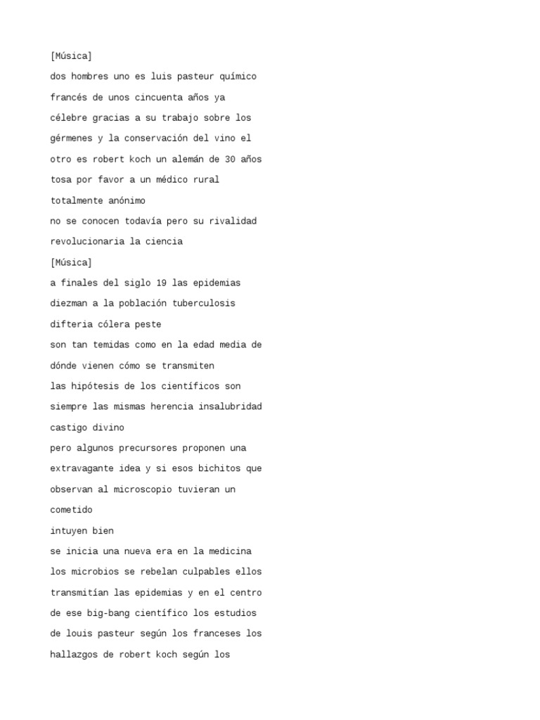 (Spanish (Auto-Generated) ) Pasteur y Koch, Medicina y Revolución HD ...