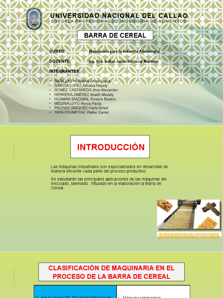Diagrama De Proceso Para Barras De Cereal PDF Acero Naturaleza