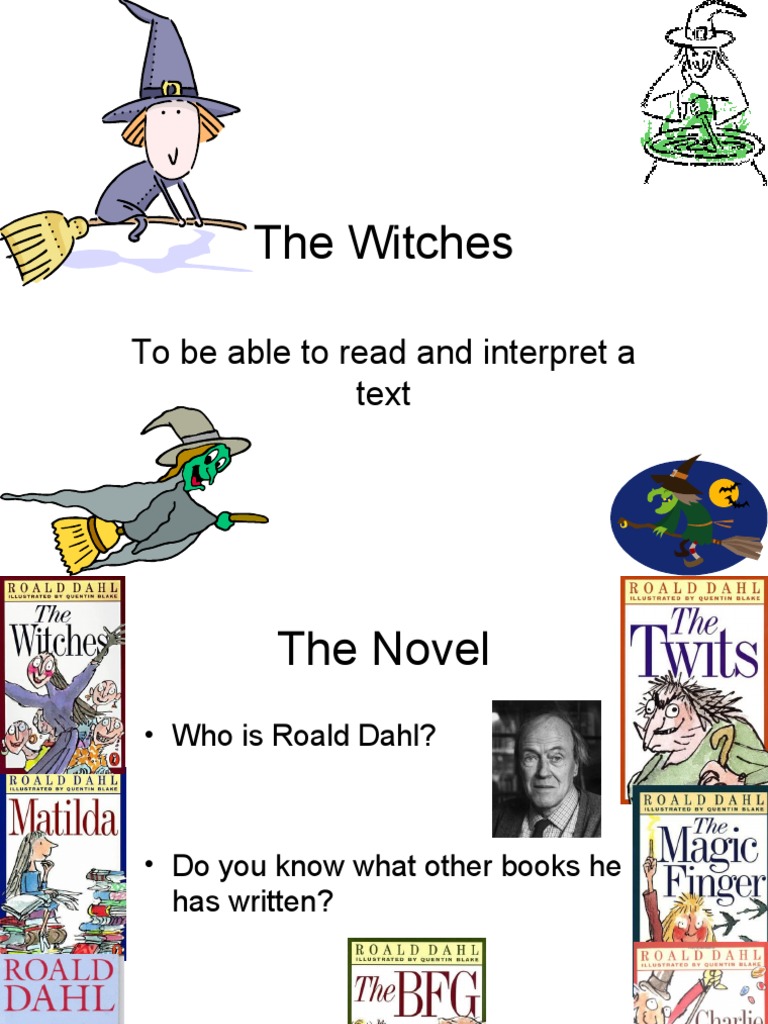 Understanding Witches in Roald Dahl's Novel | PDF