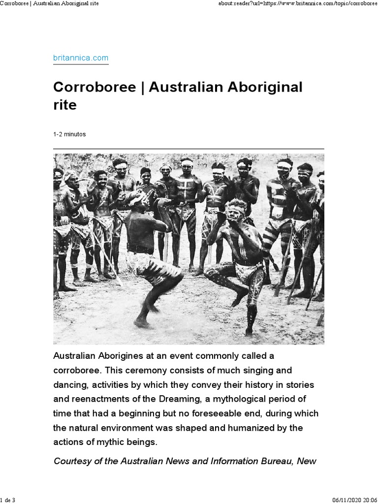 Corroboree - Australian Aboriginal Rite | PDF | Indigenous Peoples Of ...