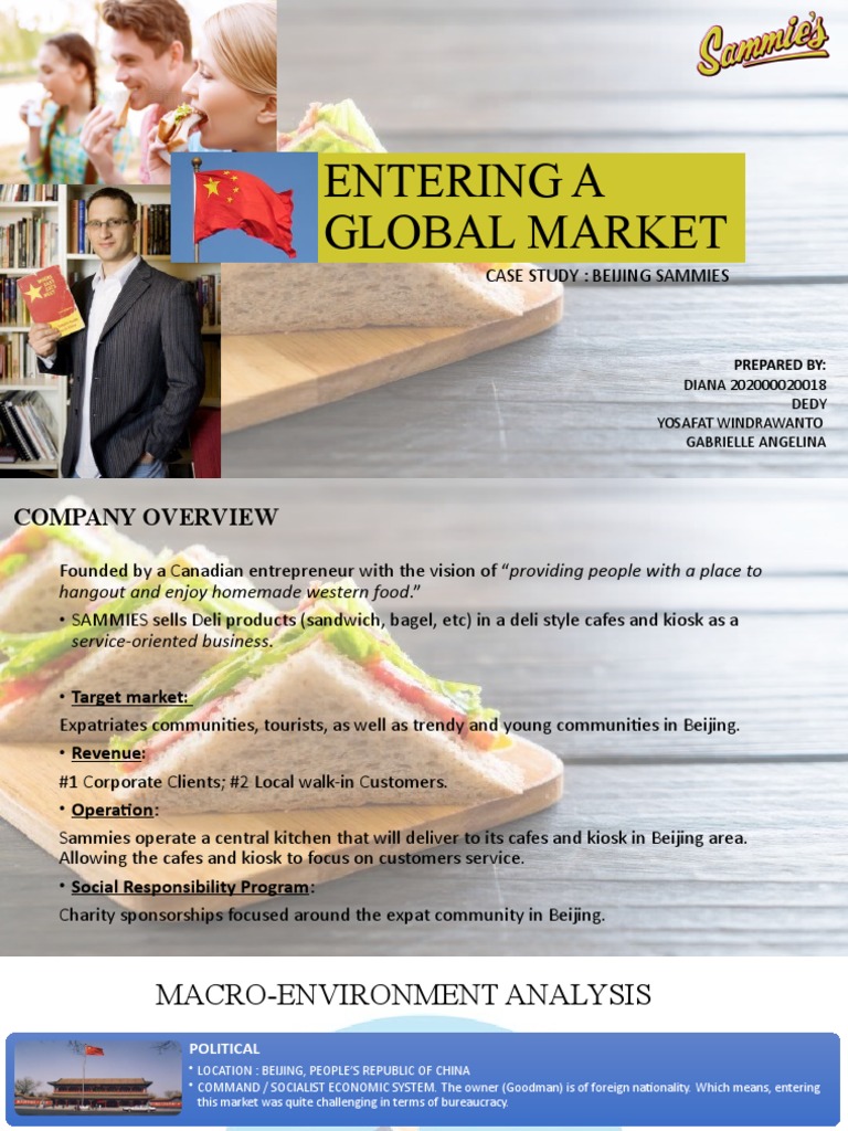 Beijing Sammies: Global Market Entry Case Study | PDF | Franchising | Joint Venture
