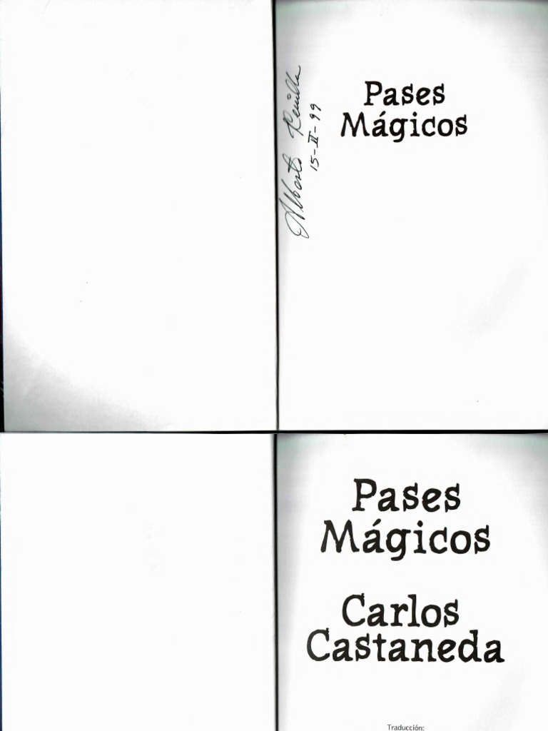 Pases Magicos PDF | PDF