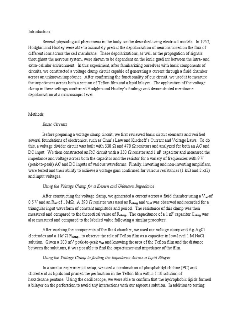 Lab3 - Module1 - Intro and Methods | PDF | Electrical Network | Electrical Impedance