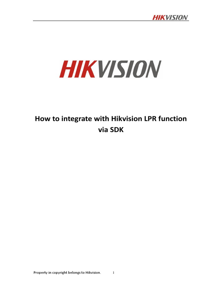 Zoom How To Integrate With Hikvision LPR Function Via SDK | PDF | Parameter (Computer ...