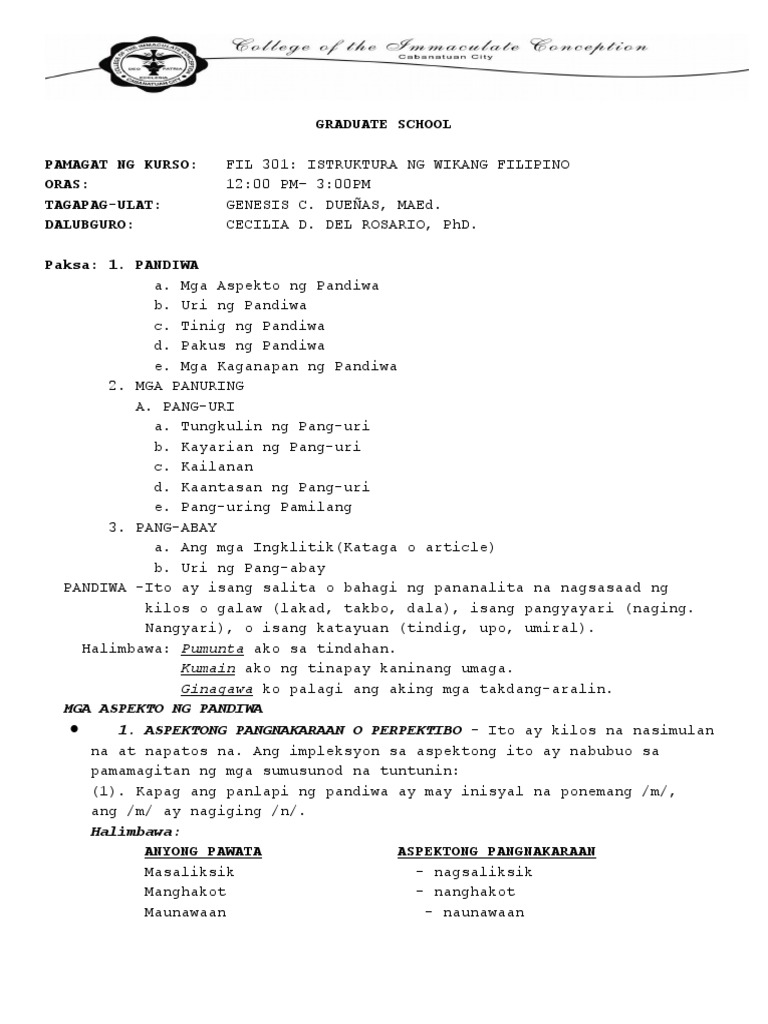 FIL 301 (Written Report) | PDF