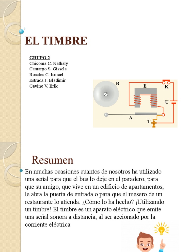 El Timbre | PDF | Electricidad | Electromagnetismo