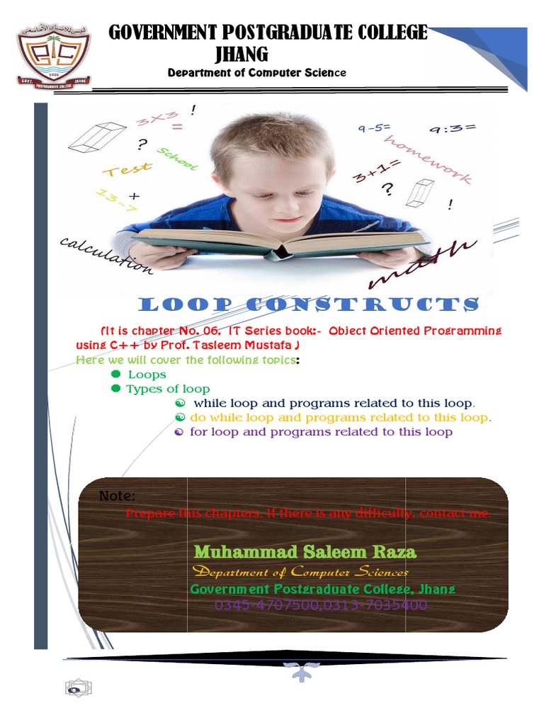 (Document Title) : Government Postgraduate College Jhang | PDF ...