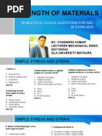 Young's Modulus of Elasticity, Stress, Strain - Numerical Problems | PDF | Elasticity (Physics ...