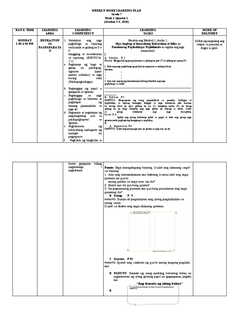WHLP - Esp 7 W1 | PDF