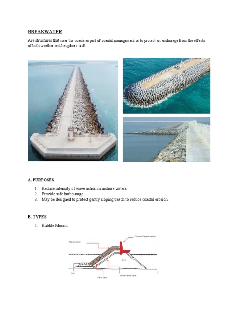 Breakwater: Are Structures That | PDF | Coast | Oceanography