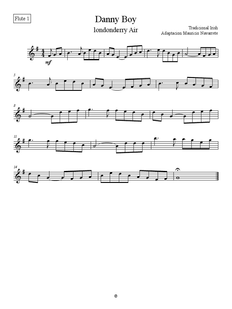 Danny Boy - Flute 1 PDF | PDF