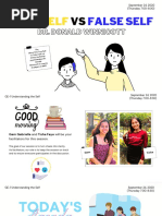 Multiple Self Vs Unified Self | PDF