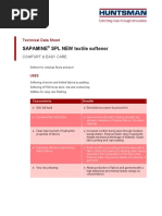 Sapamine CSN Textile Softener: Technical Data Sheet | PDF | Dye | Textiles