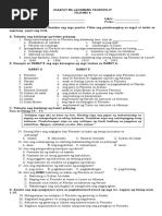 TOS and Exam in Grade 8 (4th) | PDF