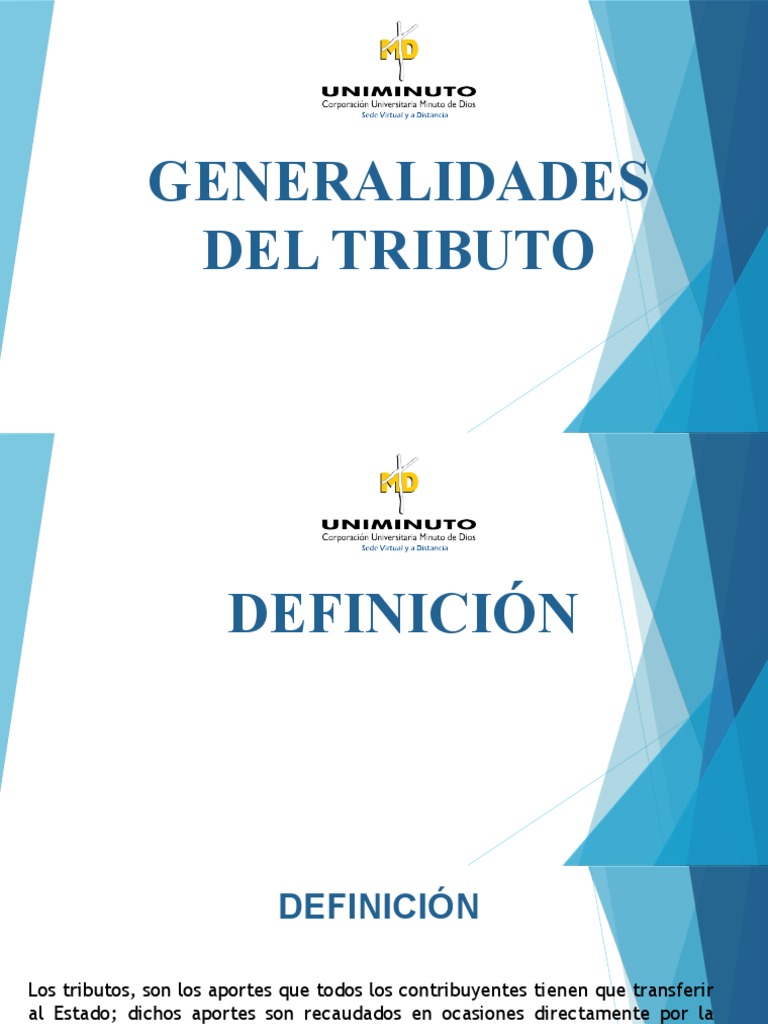 Generalidades Del Tributo | PDF | Impuestos | Impuesto sobre la renta
