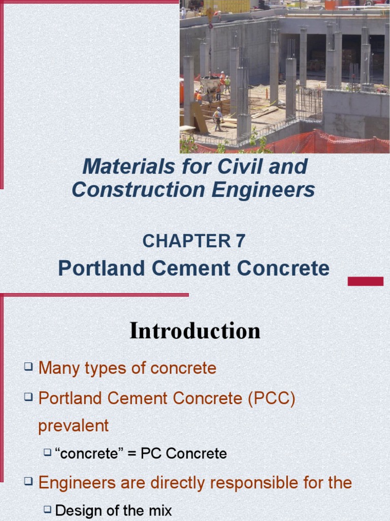 Materials For Civil and Construction Engineers: Portland Cement ...
